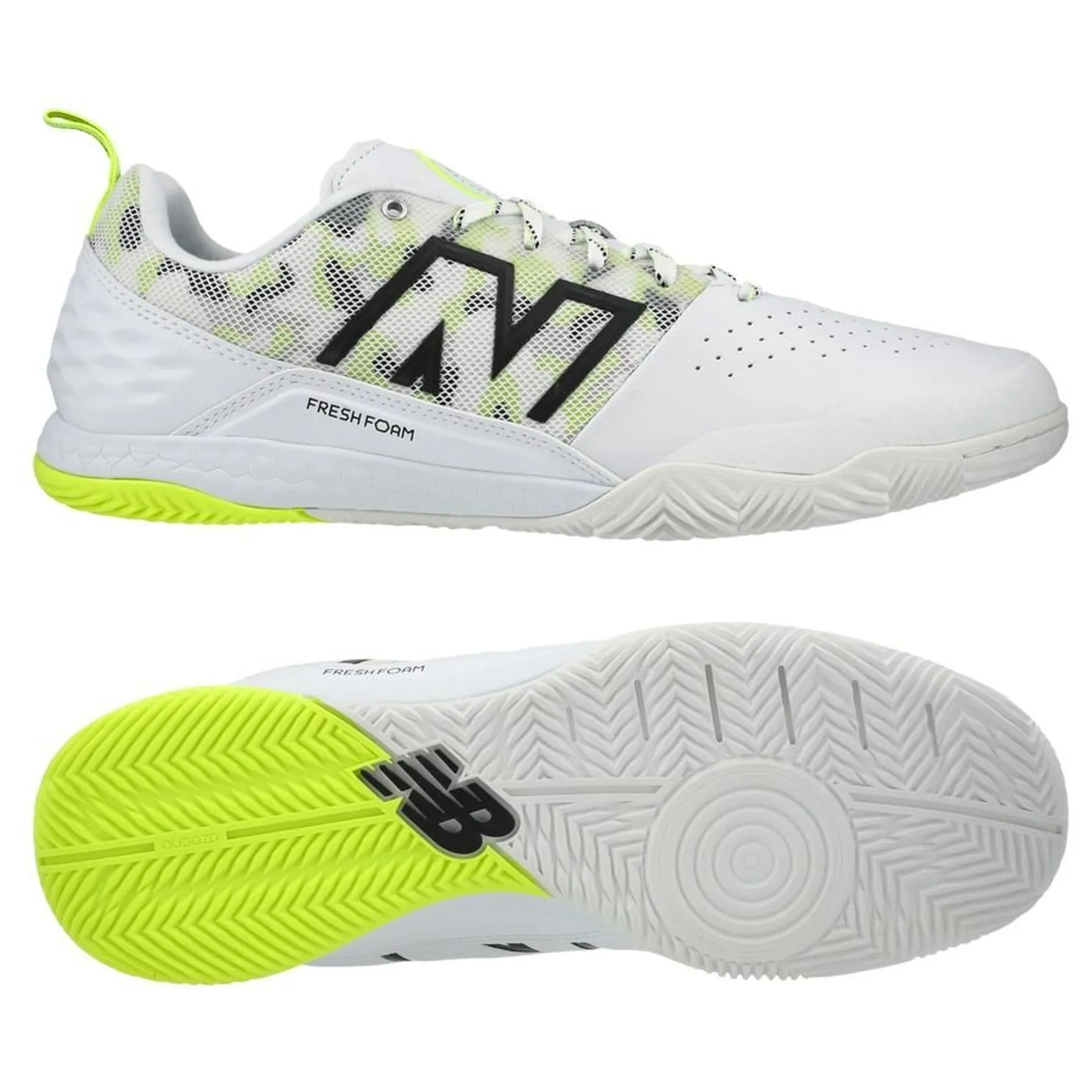 New Balance Audazo V6 Pro IN - White/Volt - UMABOTINES